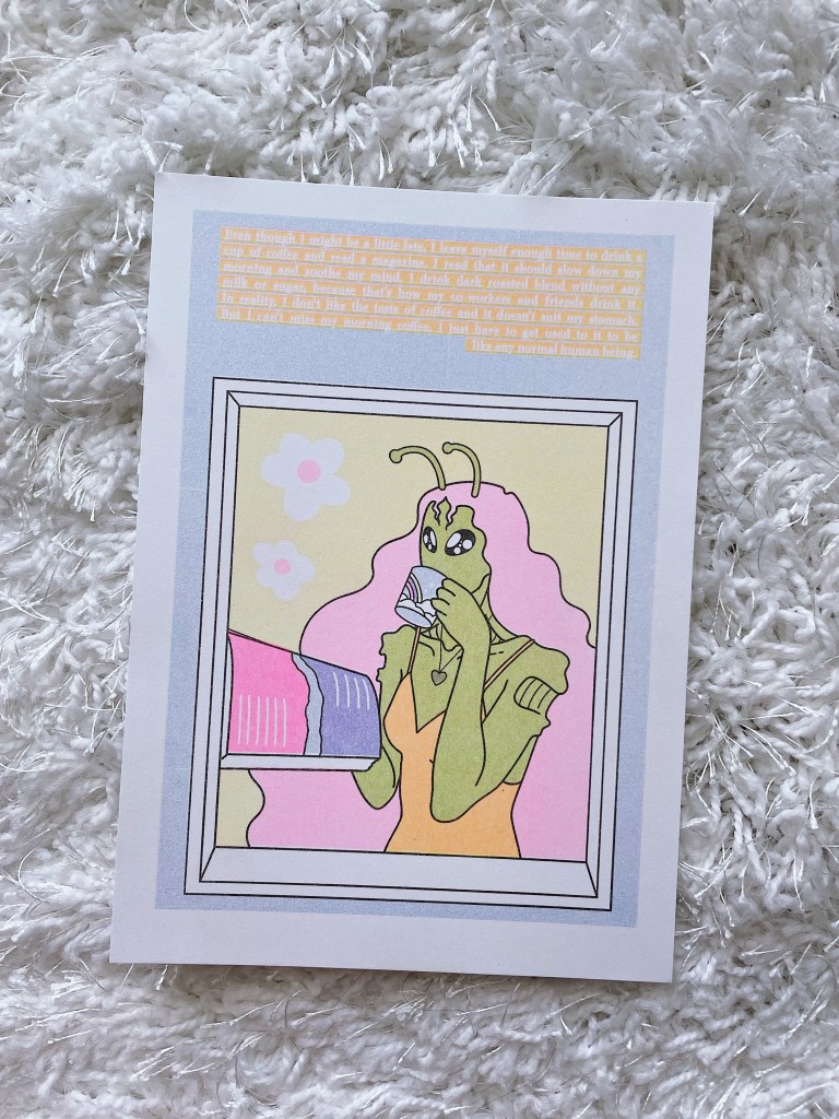 a totally normal human being 3 | Risograph print A5 - Creative Hub for ...