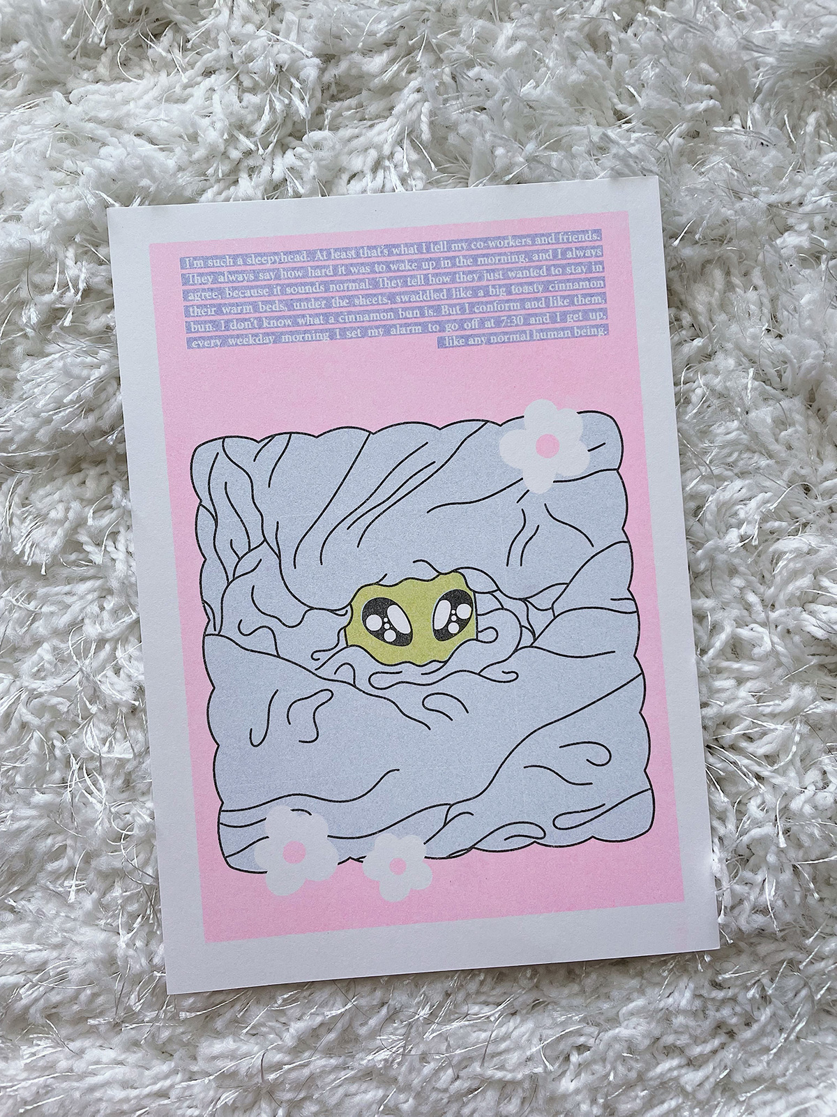 a totally normal human being 1 | Risograph print A5 - FunDesign