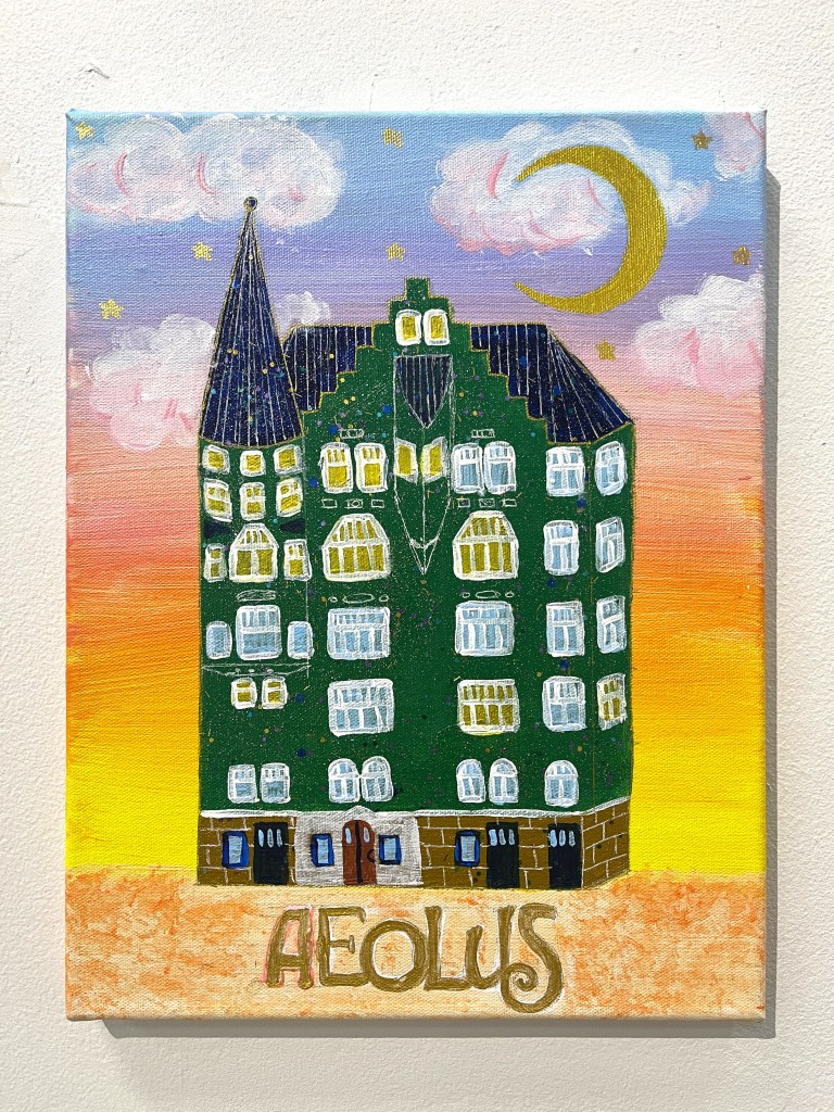 Aeolus | Acrylic painting 27x35cm - FunDesign
